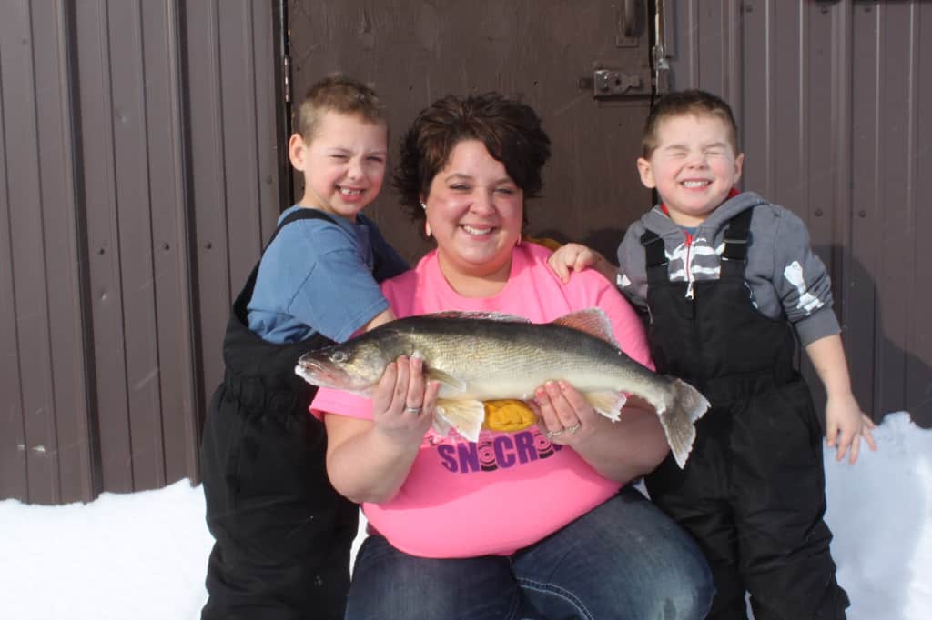 Dayln age 6 24 inch walleye he reeled in all by himself pictured with ...